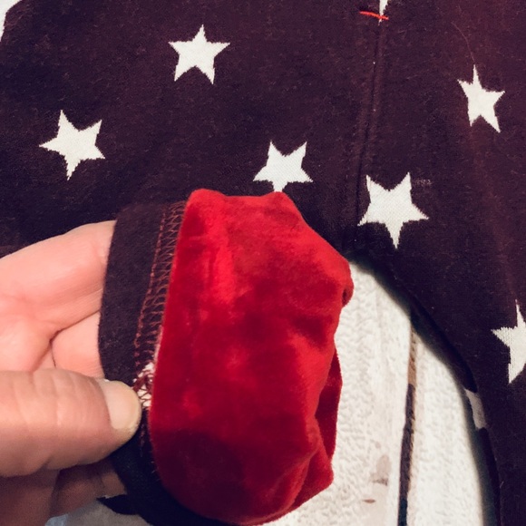 Bottoms | Burgundy Star Pants | Poshmark